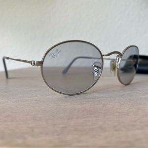 Ray-Ban | Wearables | Rayban Round Flash Lenses With Matte Silver Frame ...